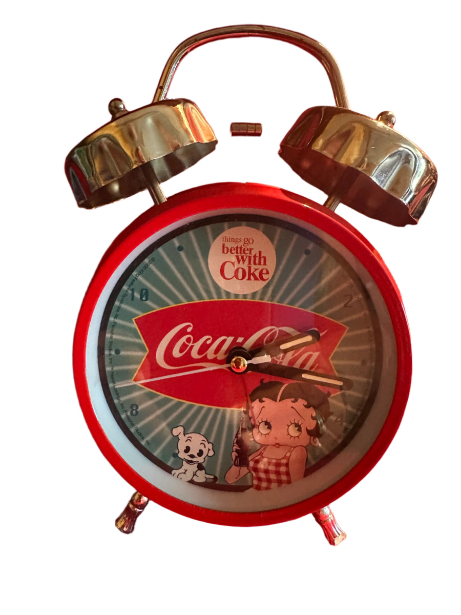 Betty Boop Coca Cola Old Fashion Clock Retired – Goodies Galore the ...