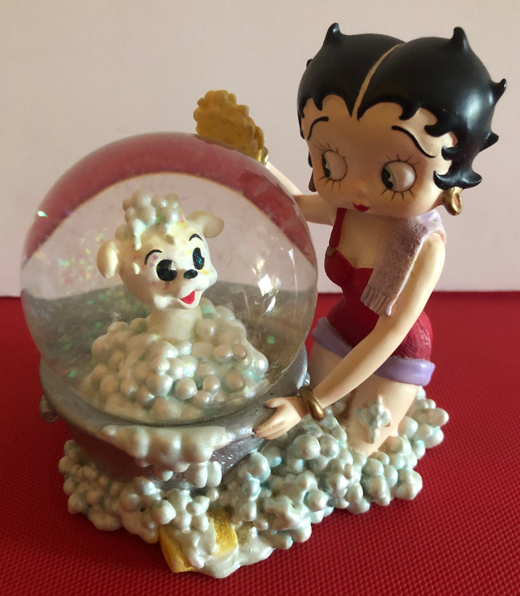 Betty Boop Bubble Bath Snowglobe with Pudgy Retired – Goodies Galore ...